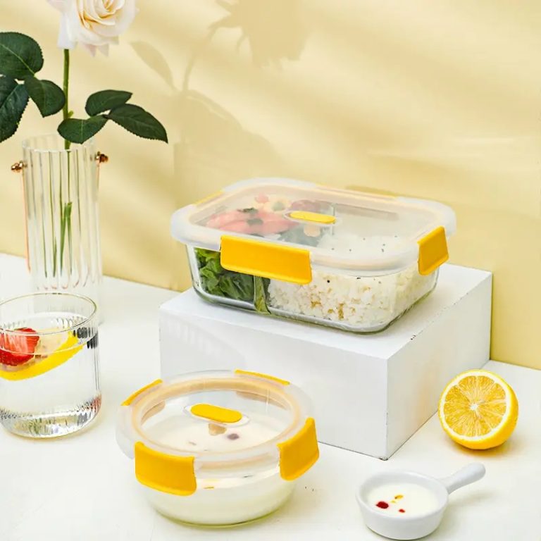 Safe food transparent borosilicate glass container - Borosilicate ...