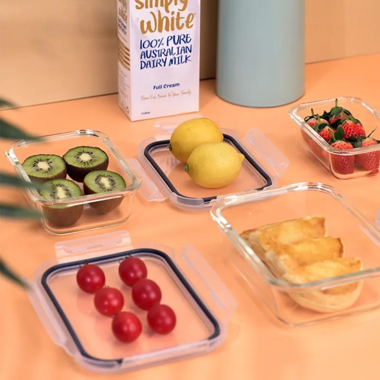 Safe food transparent borosilicate glass container - Borosilicate ...